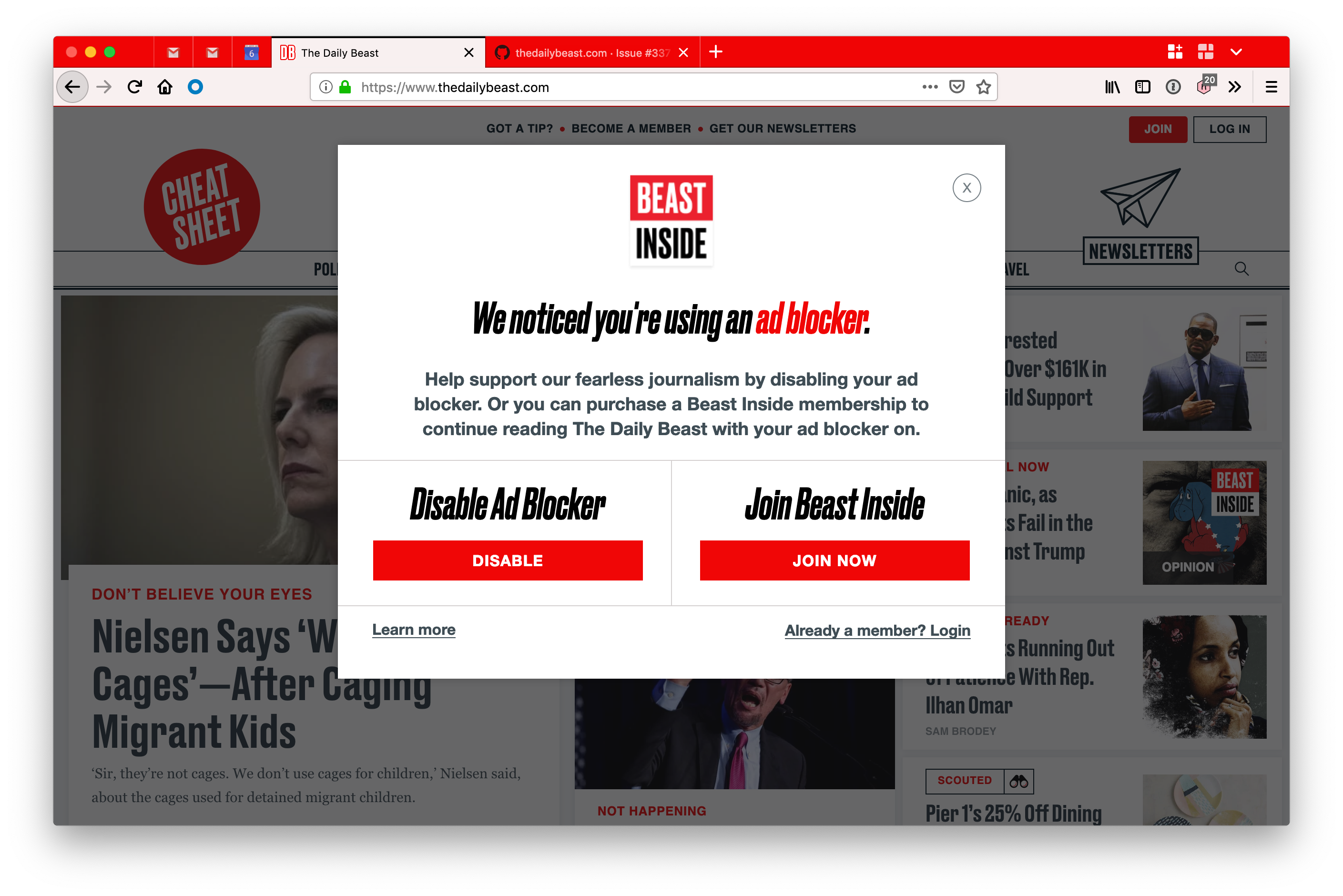 thedailybeast.com · Issue #337 · NanoMeow/QuickReports · GitHub