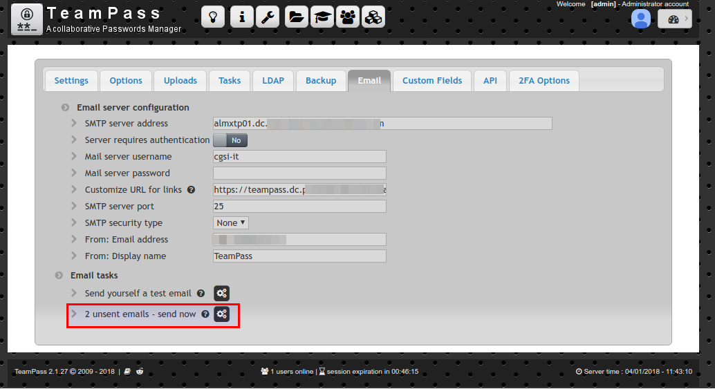 Email administrators when password item is viewed sits in queue till forced sent · Issue #2080 ...