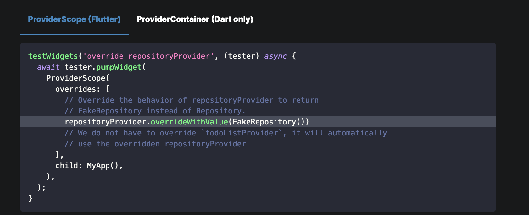 Missing light mode style for highlighted source code · Issue #911 · rrousselGit/riverpod · GitHub