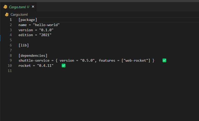 cargo shuttle init --rocket --hello-world · Issue #313 · shuttle-hq ...