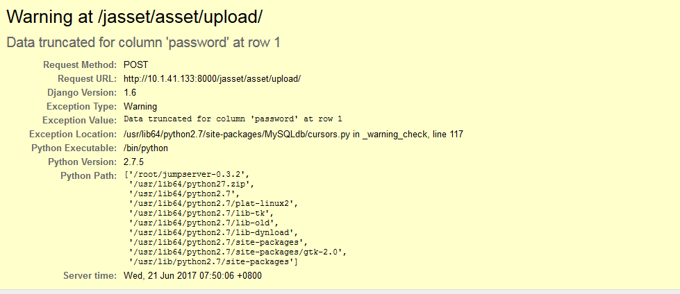 密码长度过长导致系统报错 · Issue #502 · jumpserver/jumpserver · GitHub