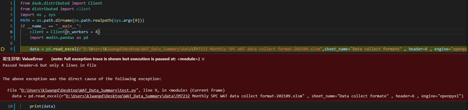 read_excel function error. but i can read the .xlsm with pandas · Issue #3596 · modin-project ...