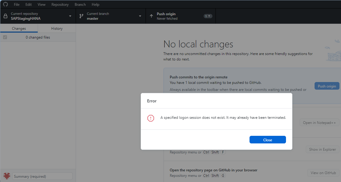 A specified logon session does not exist. It may already have been terminated. · Issue #15600 ...