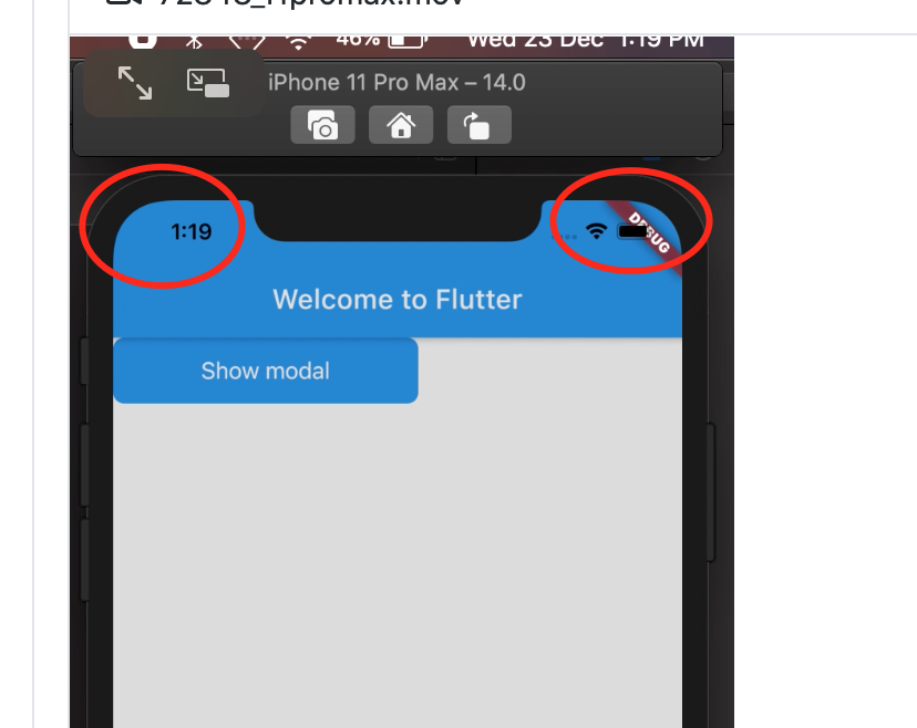 Bug: The onTap event of GestureDetector isn't clickable on iPhone 12 Pro Max, but others work ...