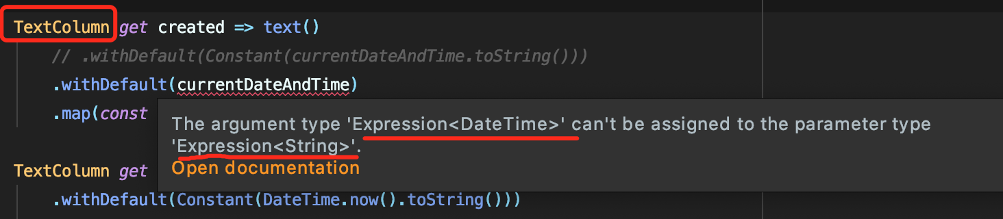 How to write DateTimeColumn with default value as now() timestamp? · Issue #865 · simolus3/drift ...
