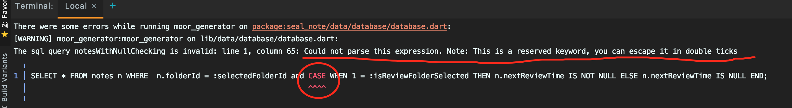 Cant Use Keyword And In Custom Sql In Moor · Issue 891 · Simolus3drift · Github 3390