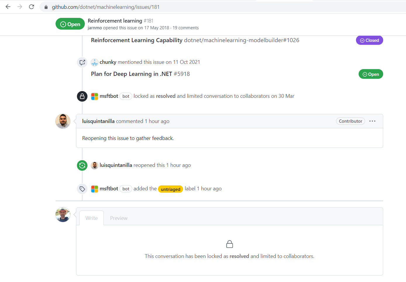 Reinforcement Learning Capability · Issue #1026 · dotnet/machinelearning-modelbuilder · GitHub