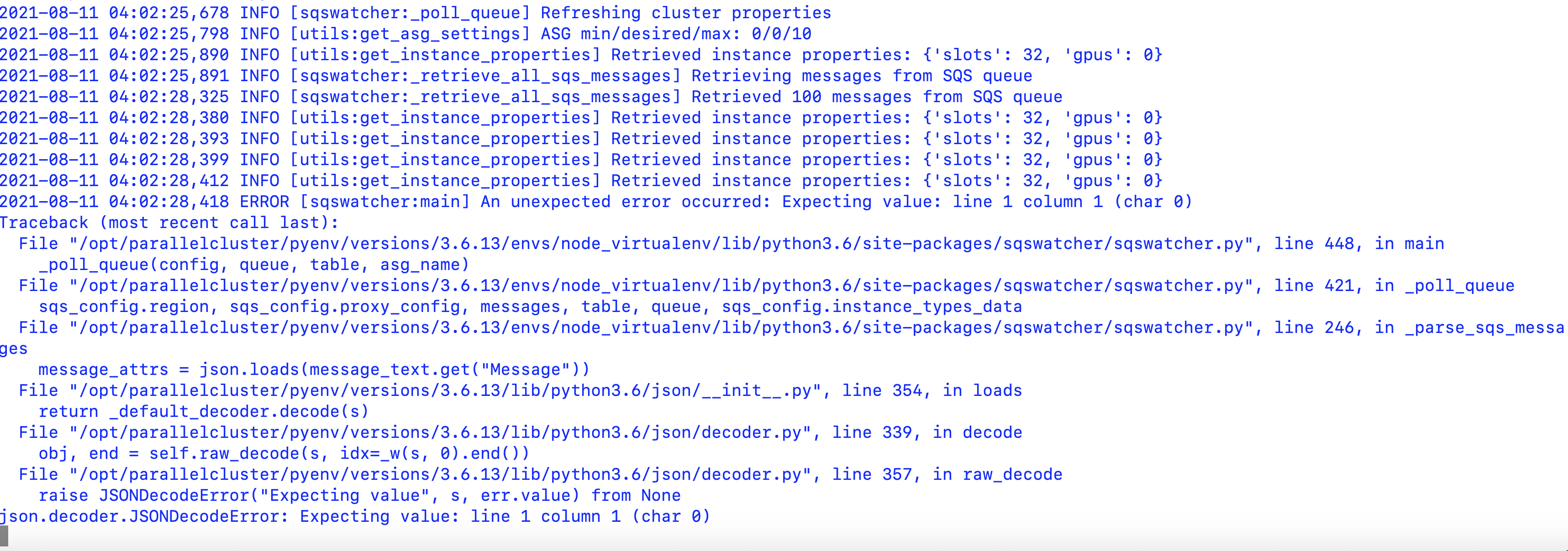 The Compute Node Spun Up And Then Terminated Automatically · Issue 3113 · Aws Aws