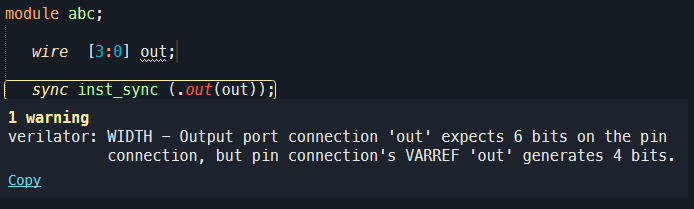 Always Give Width Warning When Instantiation · Issue 4 · Poucotmsublimelinter Contrib