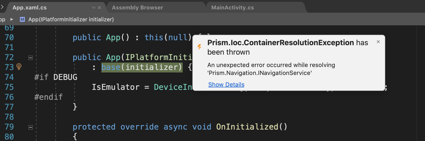 NavigateAsync and GoBackAsync have no overload method that takes animate-parameter [Bug] · Issue ...