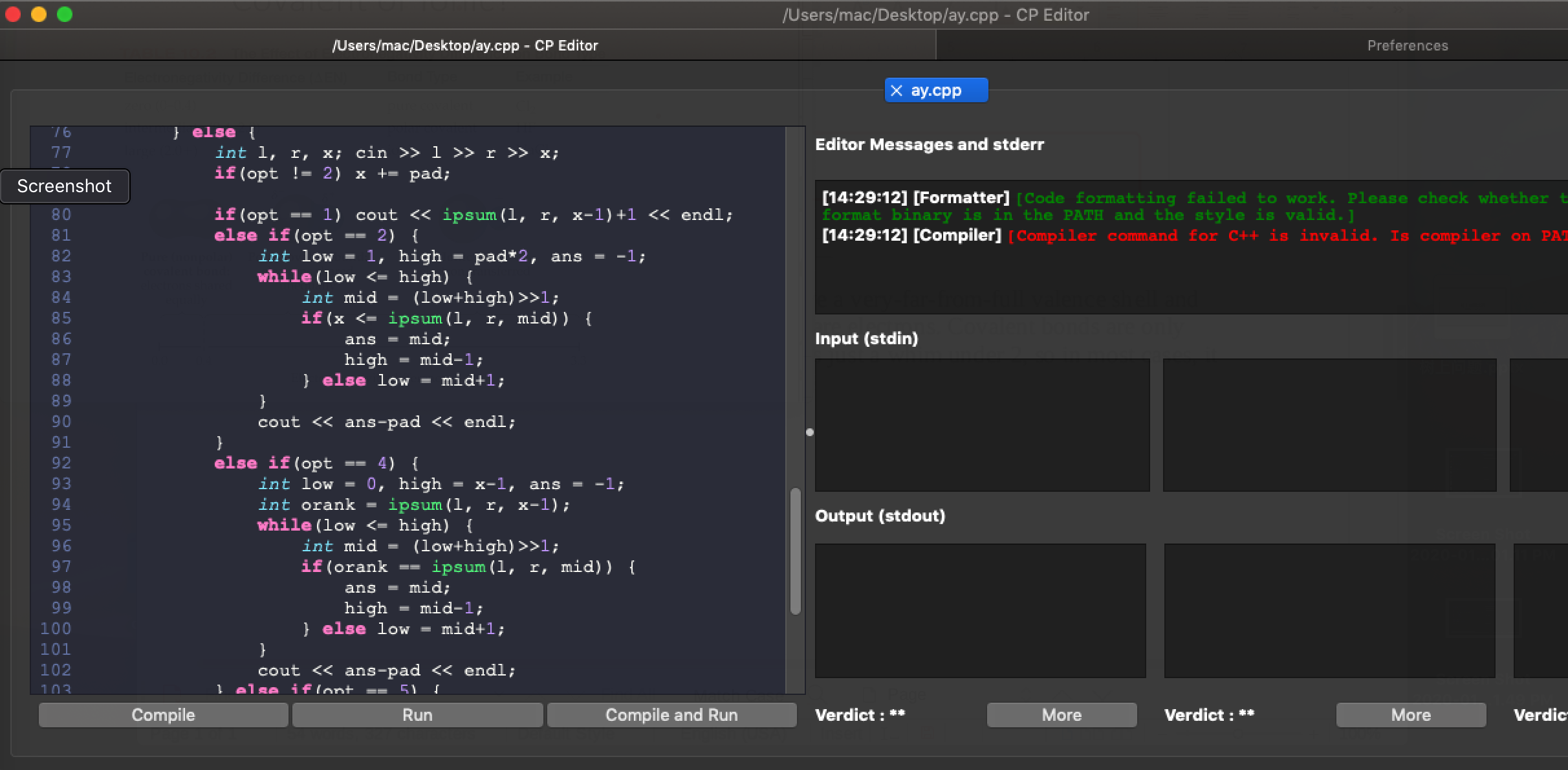 Issues on Mac · Issue #116 · cpeditor/cpeditor · GitHub