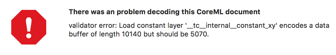 validator error in Xcode after half precision conversion · Issue #158 · apple/coremltools · GitHub