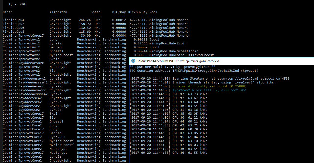Some cpu miners benchmarks not populating · Issue #381 · MultiPoolMiner/MultiPoolMiner · GitHub