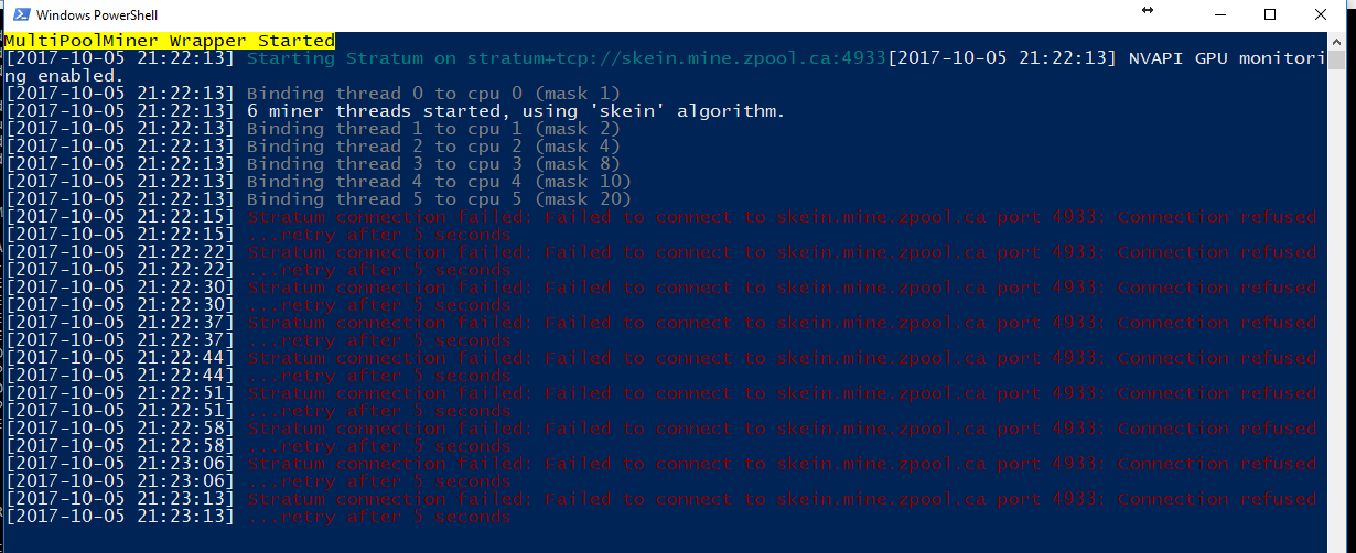 failover for skein net · Issue #144 · MultiPoolMiner/MultiPoolMiner · GitHub