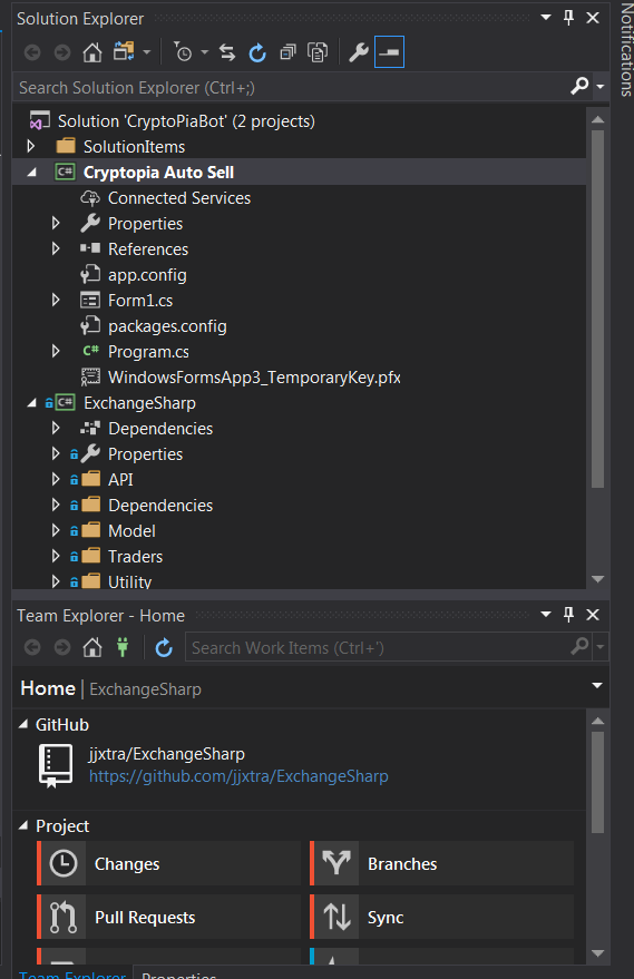 Help. Can't get ExchangeSharp to work · Issue #321 · DigitalRuby/ExchangeSharp · GitHub