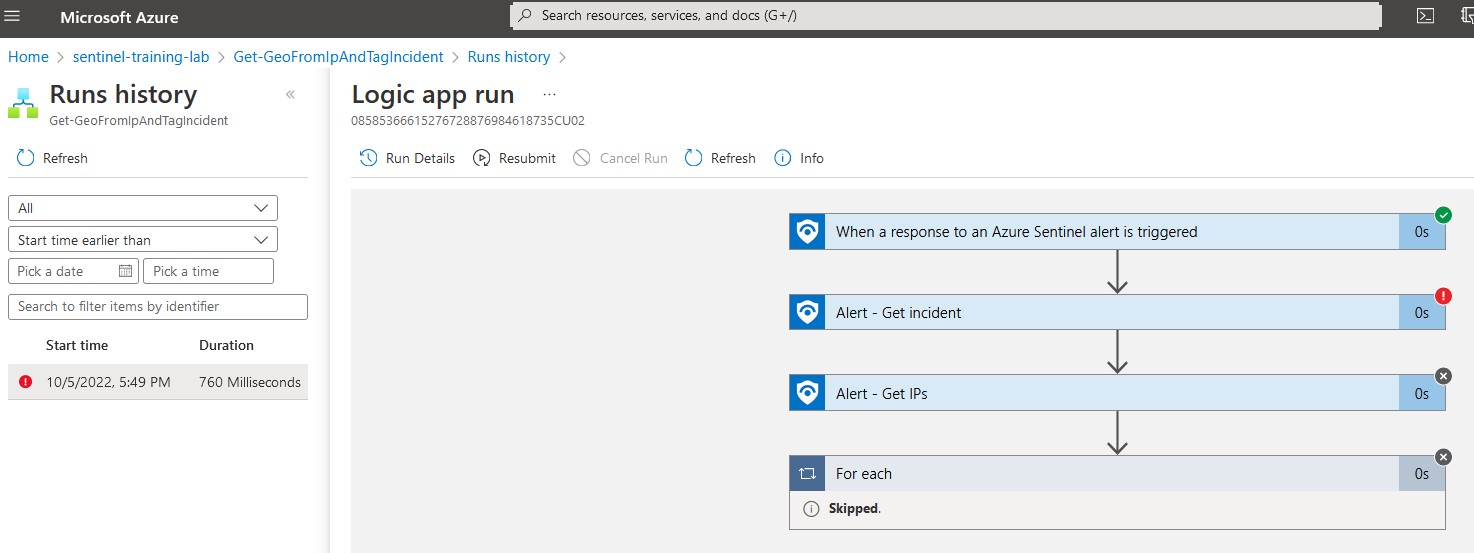 Get-GeoFromIpAndTagIncident Playbook fails · Issue #6305 · Azure/Azure-Sentinel · GitHub