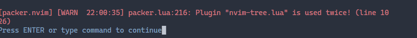Plugin "nvim—tree.tua'l is used twice! · Issue #1804 · NvChad/NvChad · GitHub