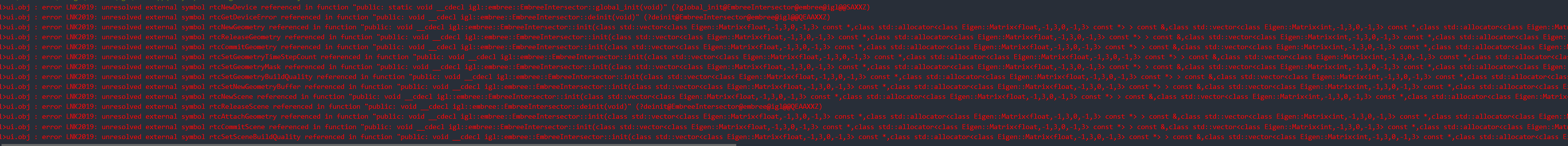 is the folder `libigl\external\embree\include` added in the include path · Issue #1324 · libigl ...