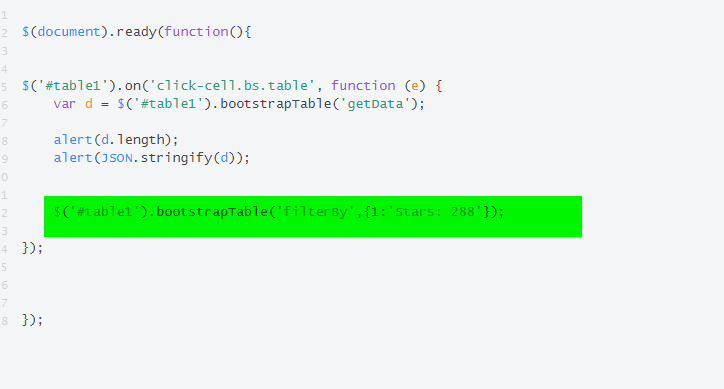 Possible to filter row via html? · Issue #3602 · wenzhixin/bootstrap-table · GitHub