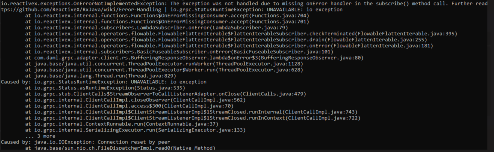 GRPC Runtime Exception on AWS EKS. · Issue #81 · digital-asset/canton ...