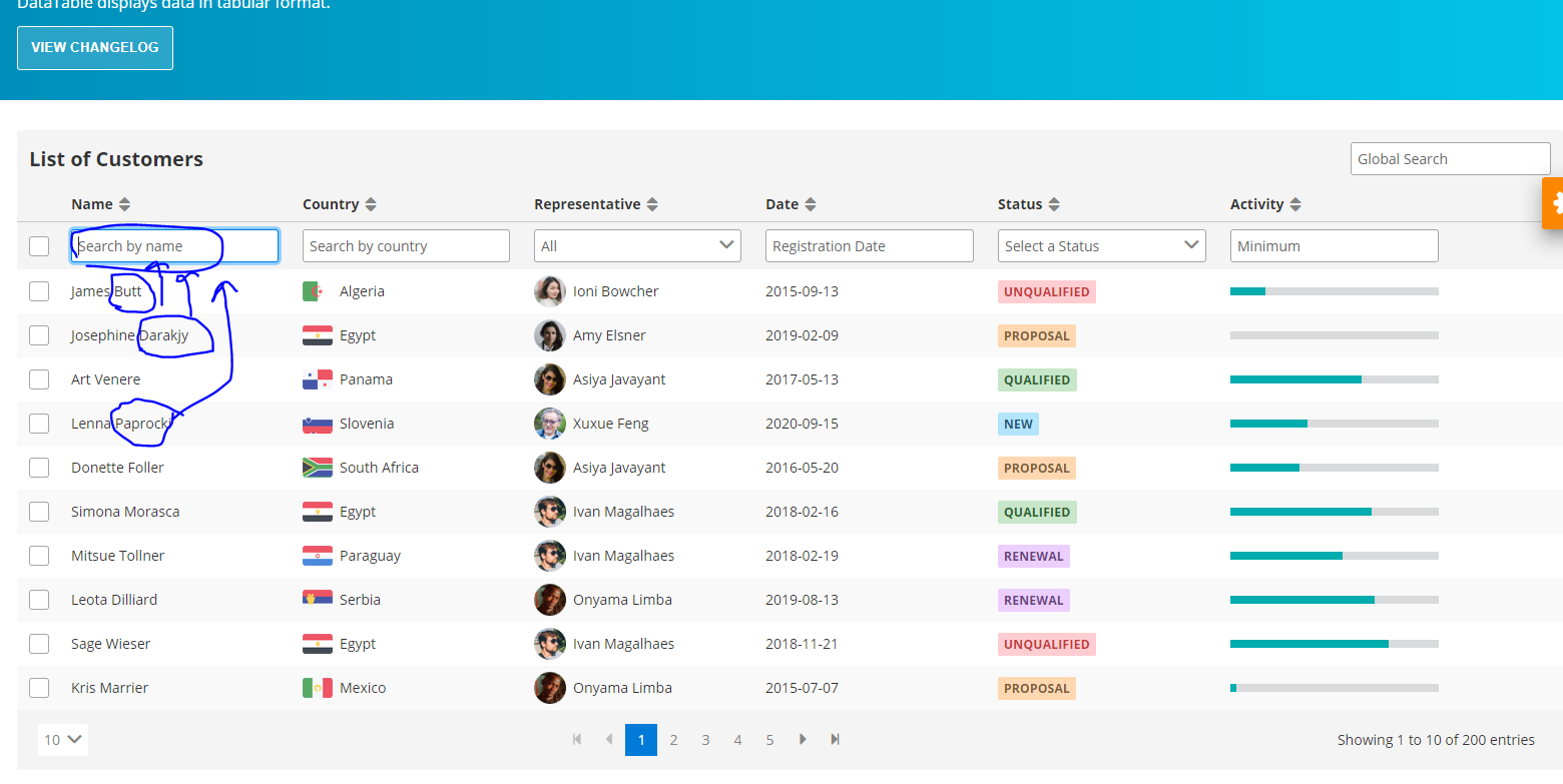 datatable like %search% query · Issue #1273 · primefaces/primereact ...