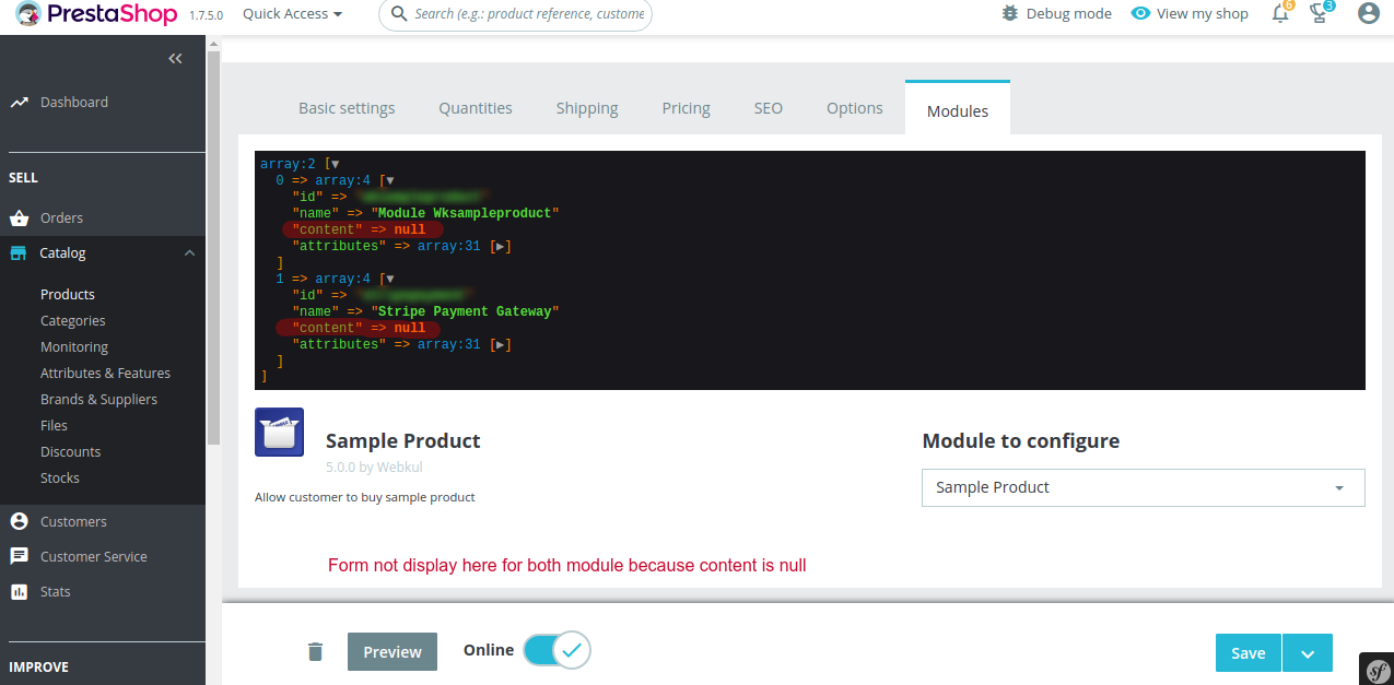 DisplayAdminProductsExtra hook form not display in product edit module page for PS1.7.5.0 beta ...