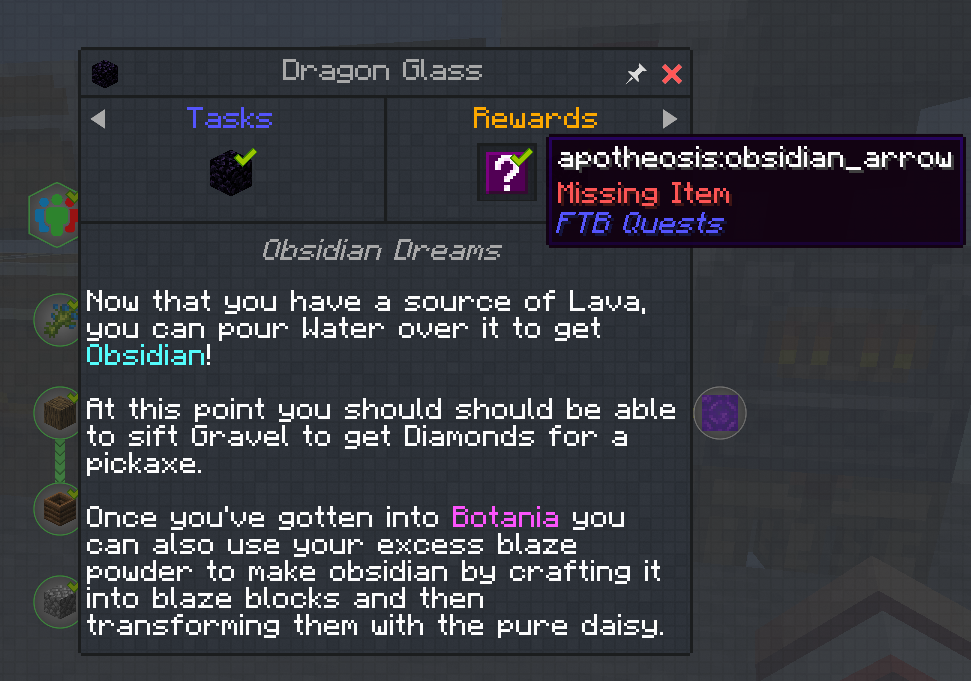 FTB Quests / Apotheosis: Obsidian Arrow · Issue #2993 · FTBTeam/FTB-Modpack-Issues · GitHub