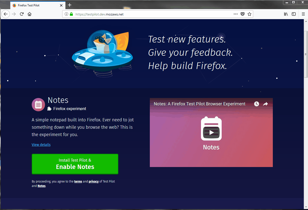 The Notes Privacy Link From Featured Experiment Section Is Not 