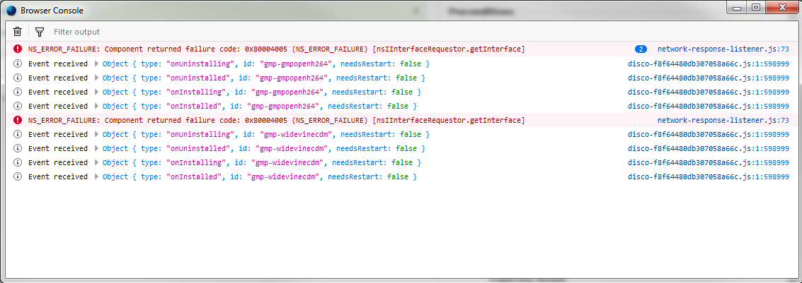 The domains are removed from the "Exceptions - Content Blocking" list ...