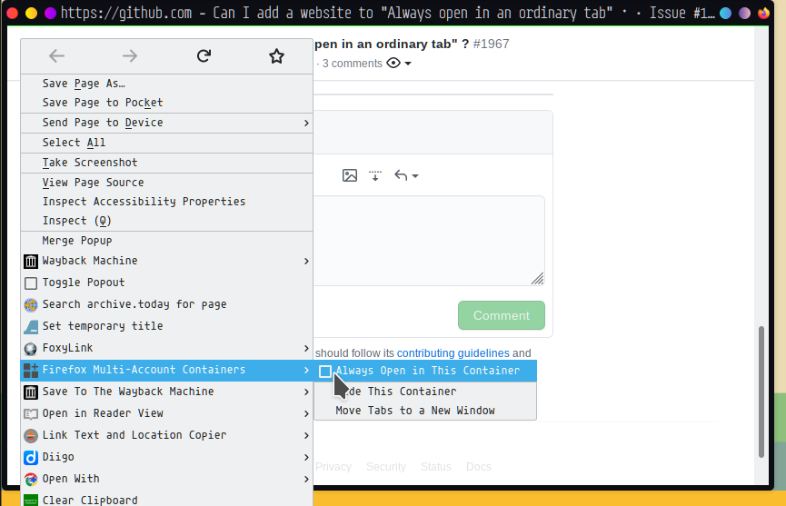 Can I add a website to "Always open in an ordinary tab" ? · Issue #1967 · mozilla/multi-account ...