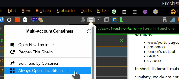 Feature Request -> Reopen in Container (Always) · Issue #1453 · mozilla/multi-account-containers ...