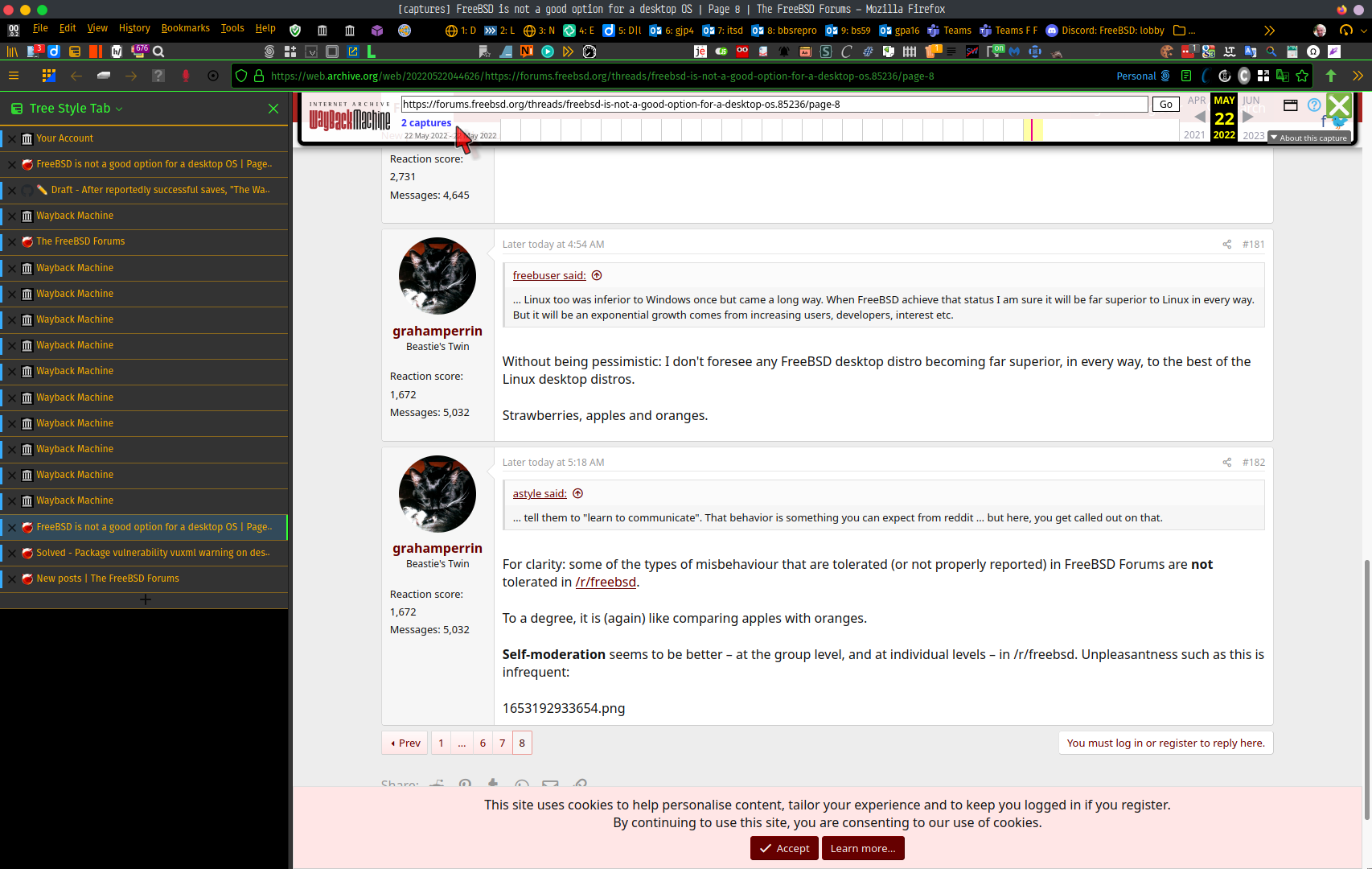 After reportedly successful saves, "The Wayback Machine has not ...