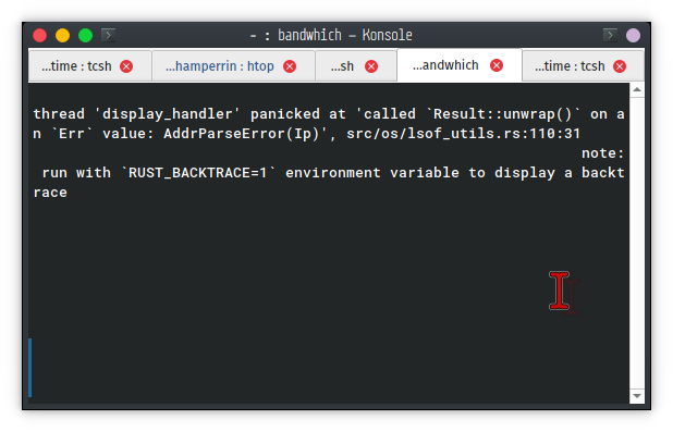 FreeBSD crash · Issue #254 · imsnif/bandwhich · GitHub