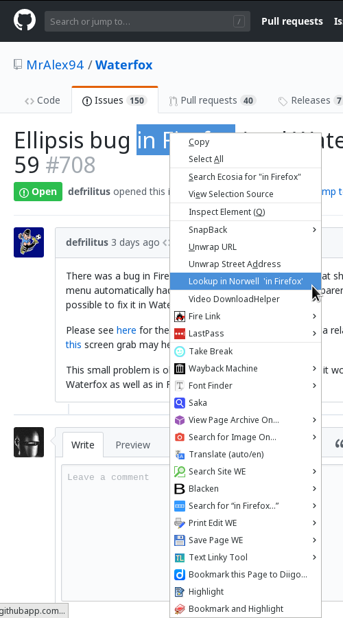 Ellipsis bug in Firefox (and Waterfox) prior to version 59 · Issue #708 · BrowserWorks/Waterfox ...