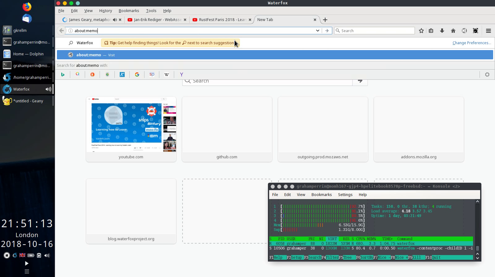e10s: content process (multi-process) after switching Waterfox to single-process mode · Issue ...