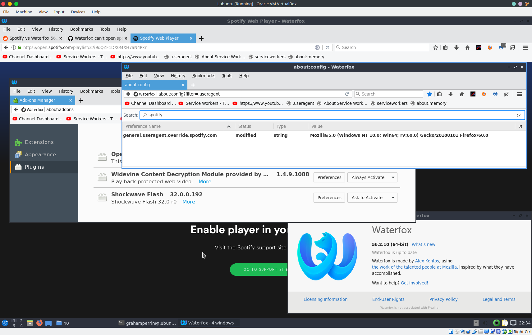 Waterfox can't open spotify due to agent "waterfox" · Issue #982 · BrowserWorks/Waterfox · GitHub