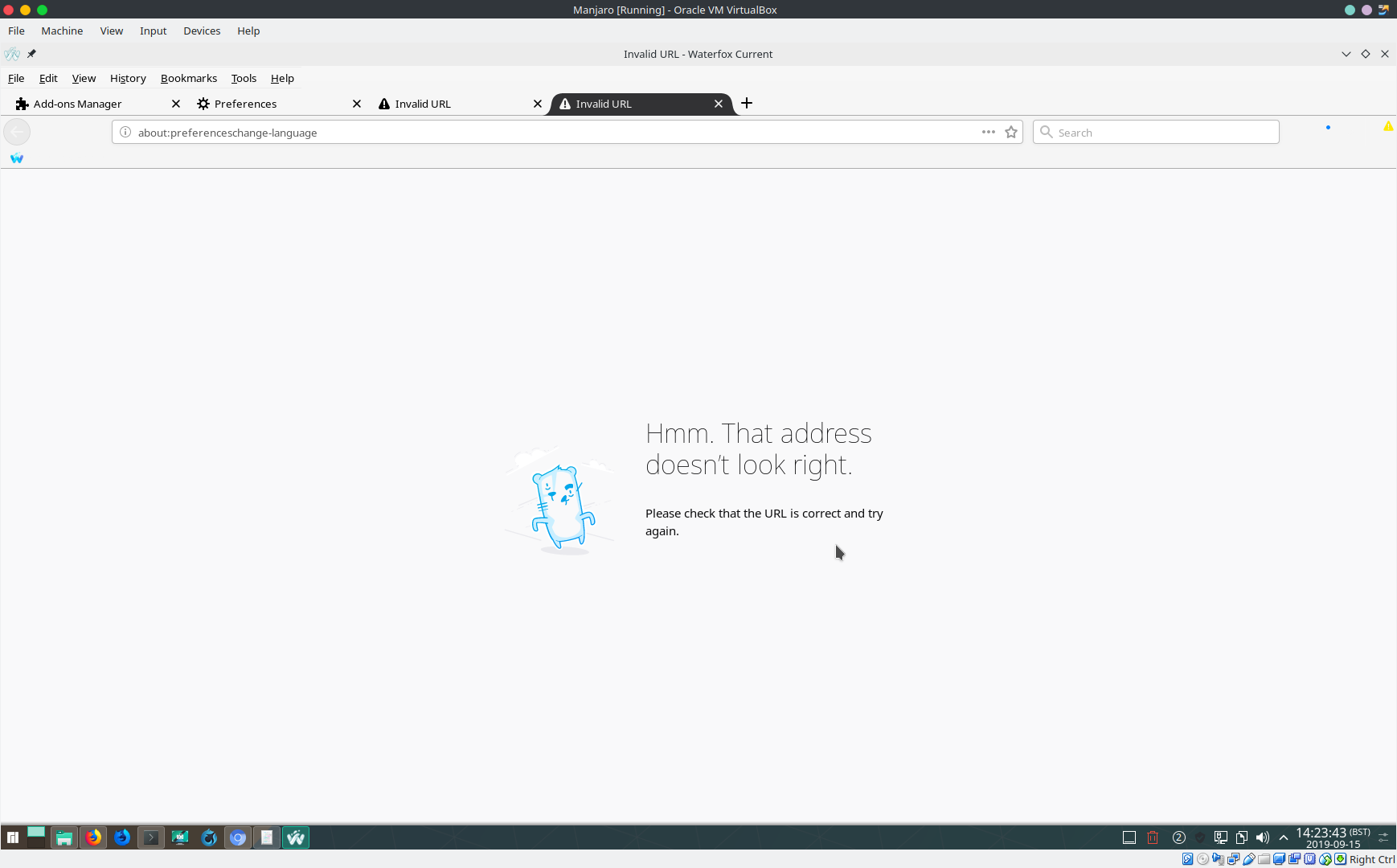 Waterfox Current language settings Help about:preferenceschange ...