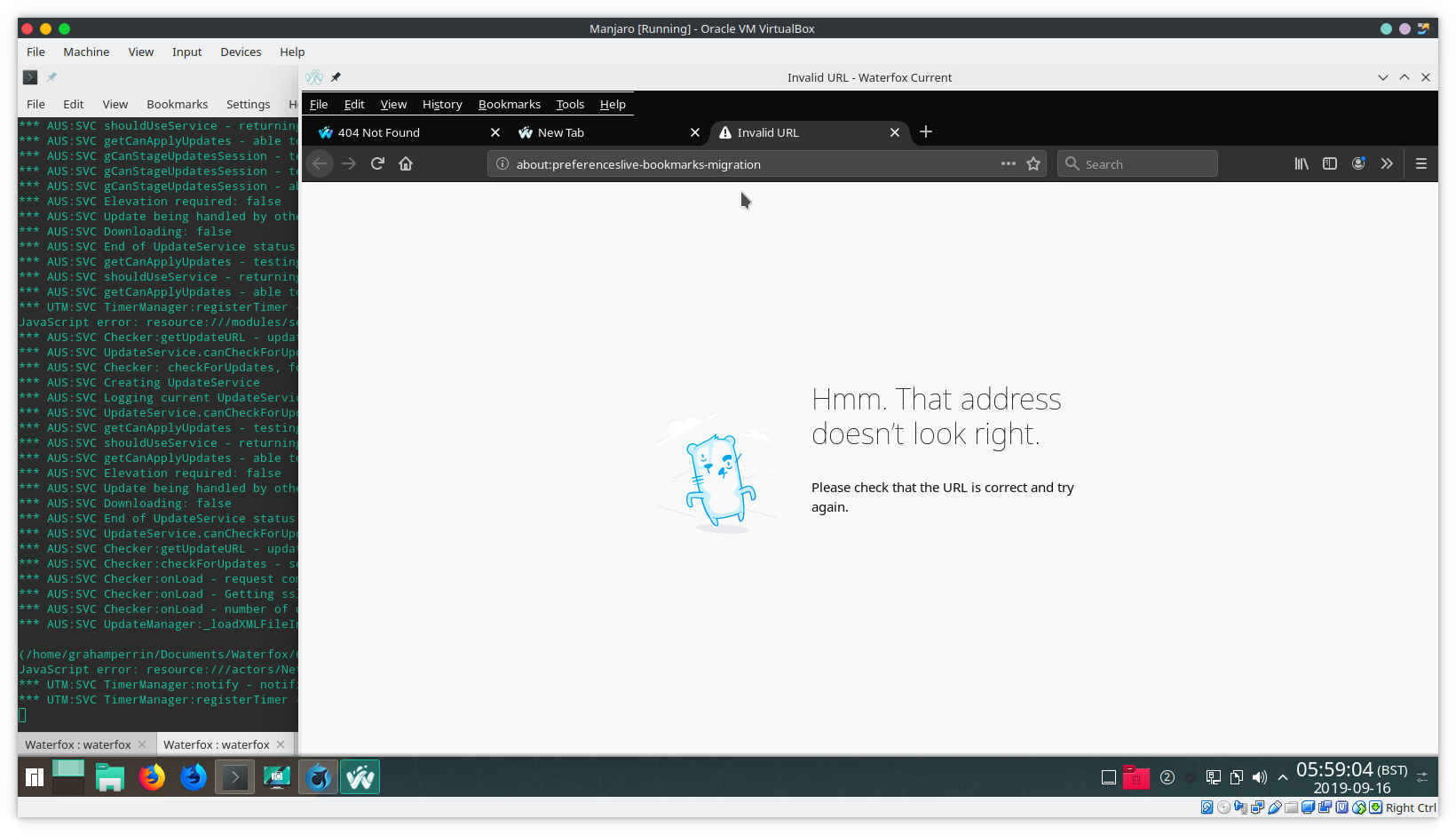 Migration to Waterfox Current about:preferenceslive-bookmarks-migration Invalid URL · Issue ...