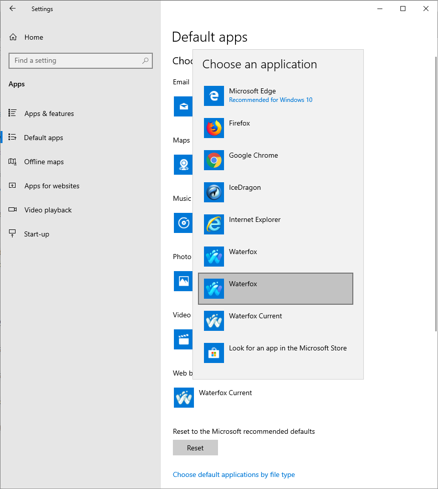 Waterfox Classic should have a distinctive name in Windows listings of ...