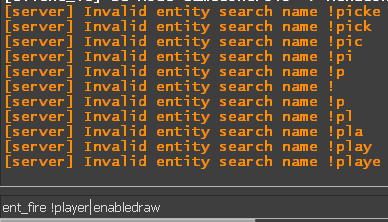 Ent_fire with an invalid !special targetname produces console spam · Issue #456 · StrataSource ...