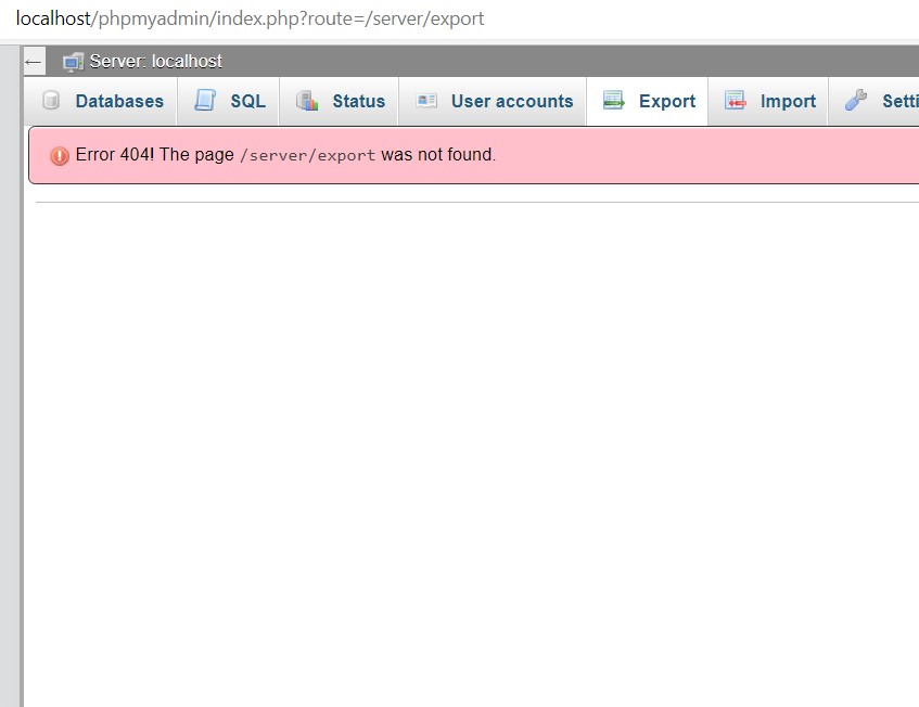 Can't see tab export display · Issue #17519 · phpmyadmin/phpmyadmin · GitHub