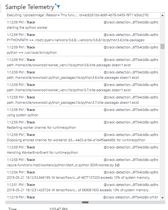 Python worker channel restarted when using Tensorflow model · Issue ...