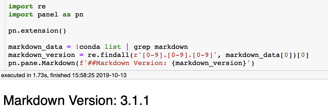 panel dependency markdown compatibility problem · Issue #669 · holoviz/panel · GitHub