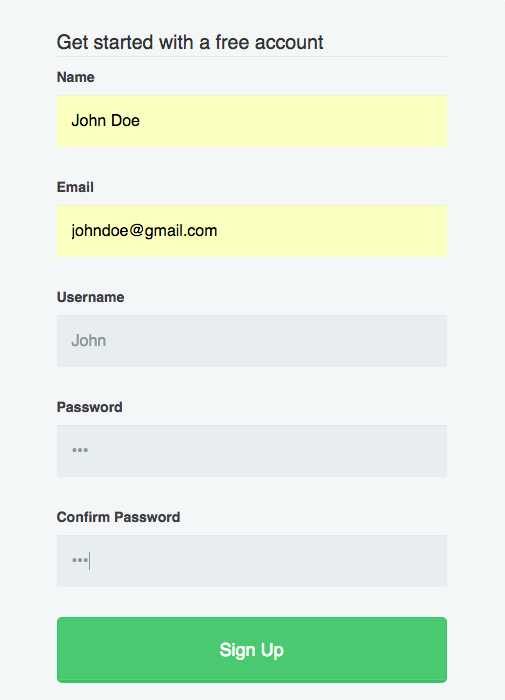 GitHub - BrianQMclaren/sign-up-form: Node and express sign up form and ...
