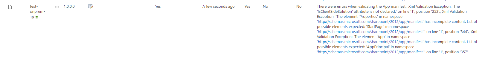 OnPrem19 - Invalid App Manifest file · Issue #4158 · SharePoint/sp-dev-docs · GitHub