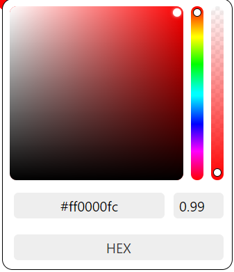 A new instance of the color picker has the black section selected if ...