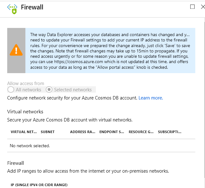 Ip Firewall Docs Do Not Explain Configuration Required To Use Data Explorer With Ip Firewall