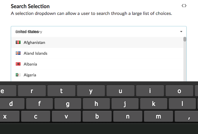 [Dropdown] Search suggestion not working using browser keyboard · Issue #6688 · Semantic-Org ...