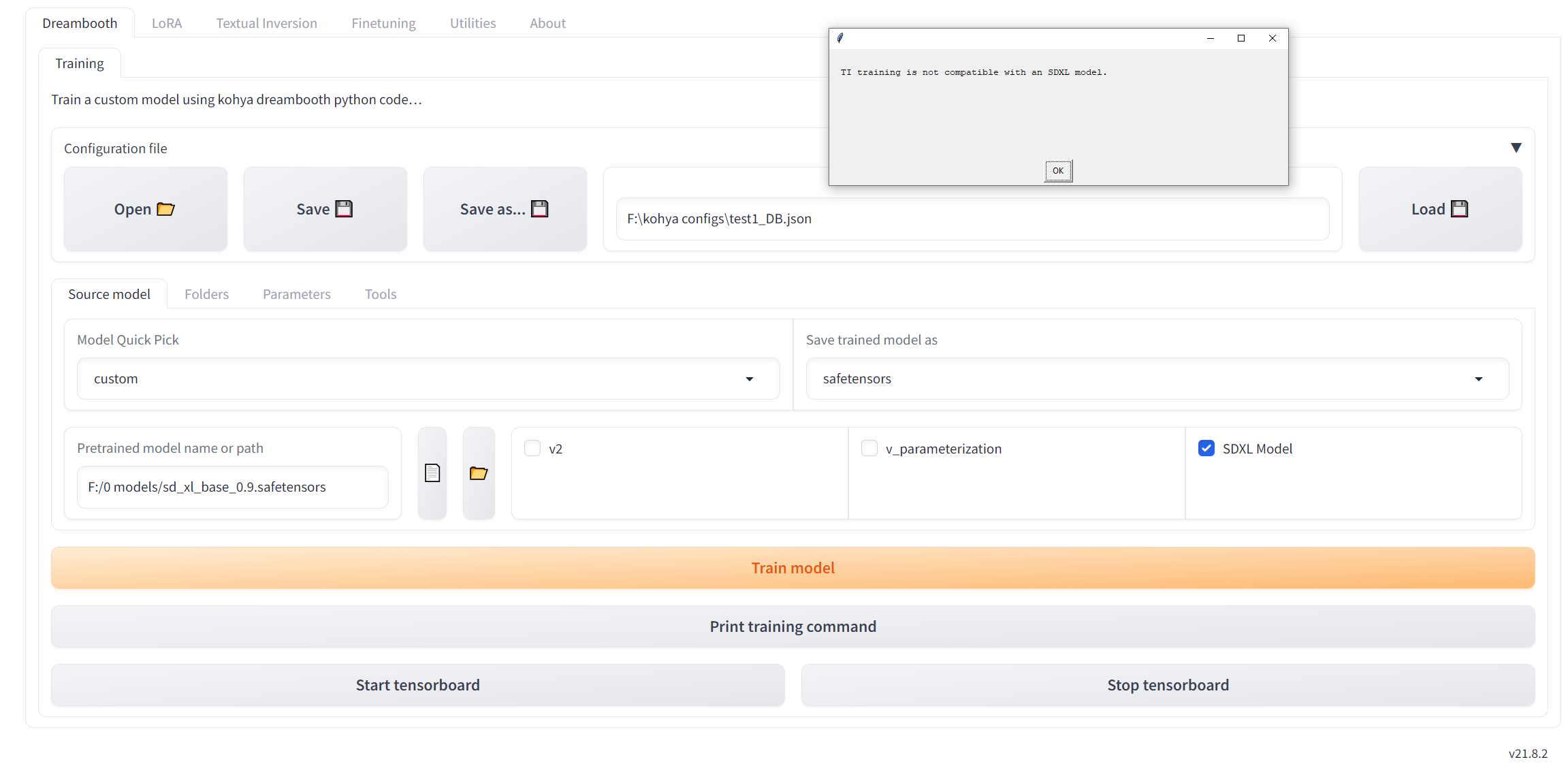 We can't do DreamBooth training yet? someone claims he did from cli - TI training is not ...