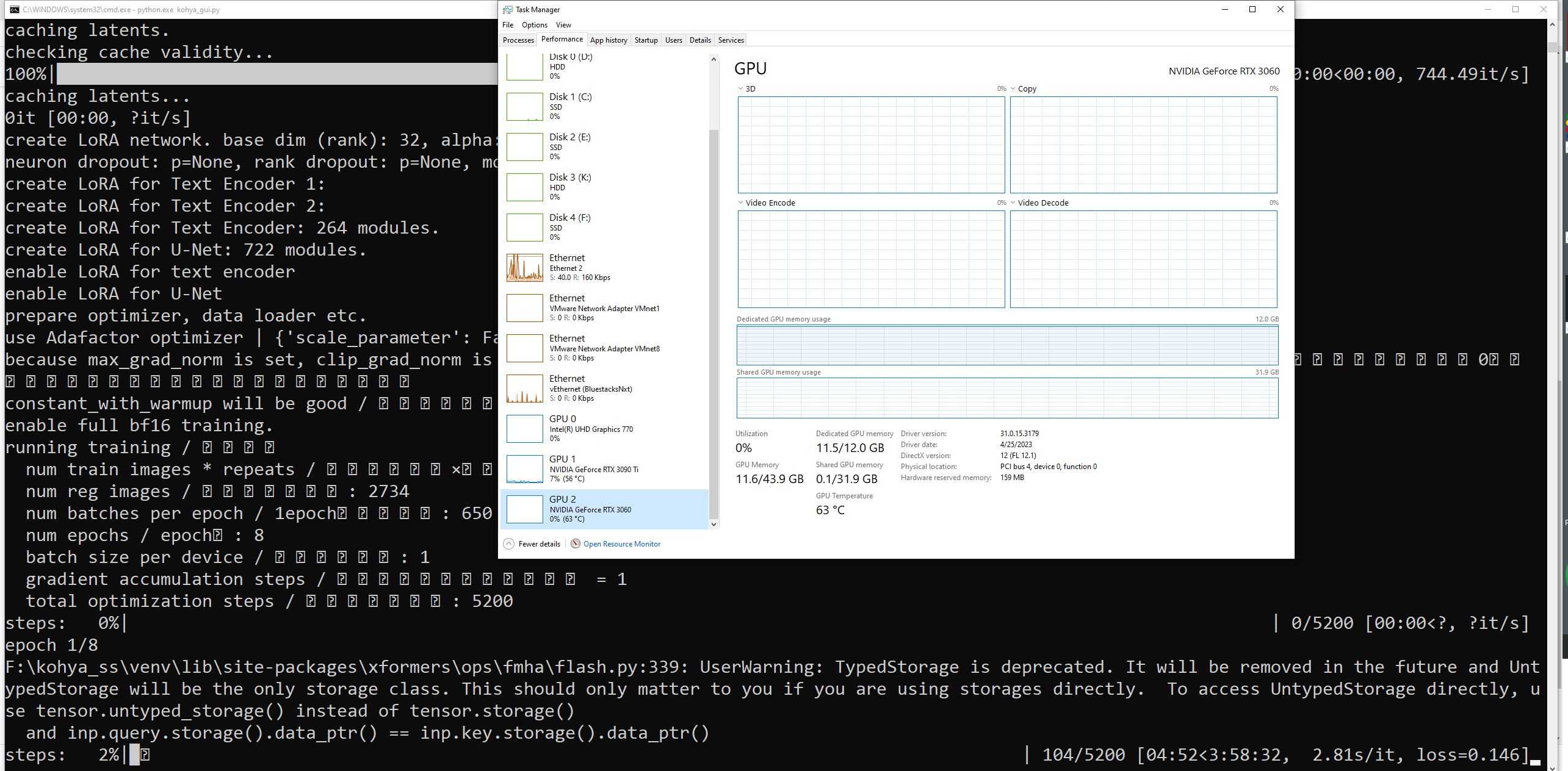 Training ultra-slow on SDXL - RTX 3060 12GB VRAM OC · Issue #1285 · bmaltais/kohya_ss · GitHub